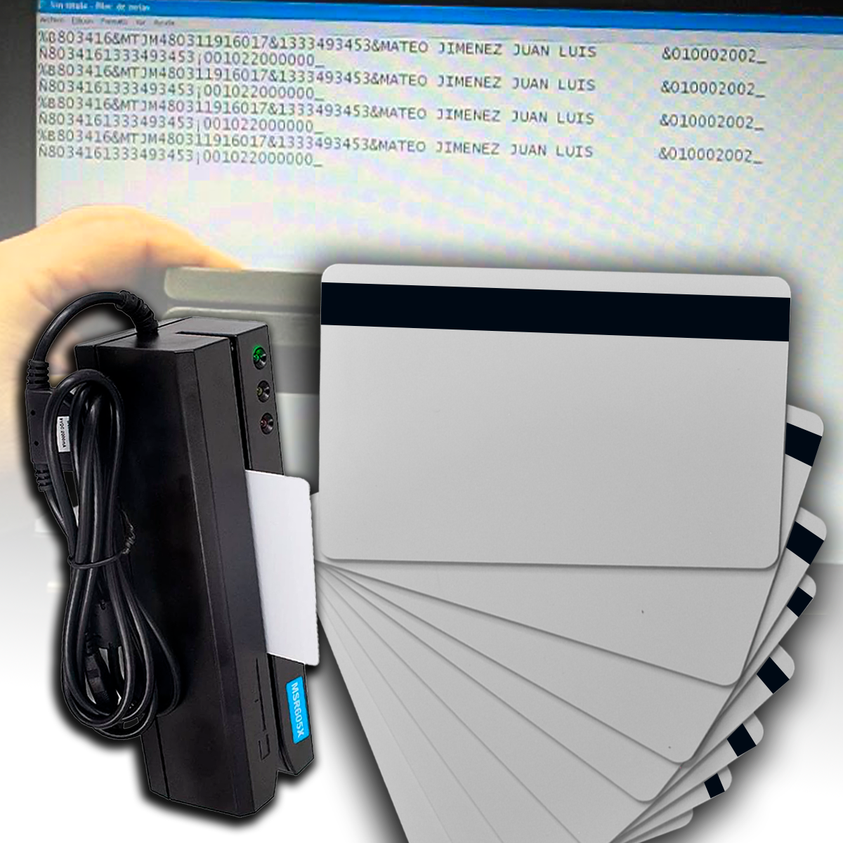 Tarjetas Blancas con Banda Magnética - Card Depot